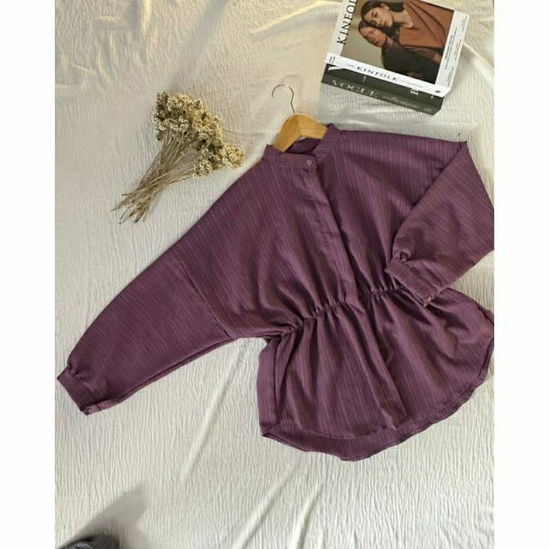 Jual KEMEJA KERUT DEPAN WANITA/ ALIYA SHIRT KERUT DEPAN KOREAN STYLE ...