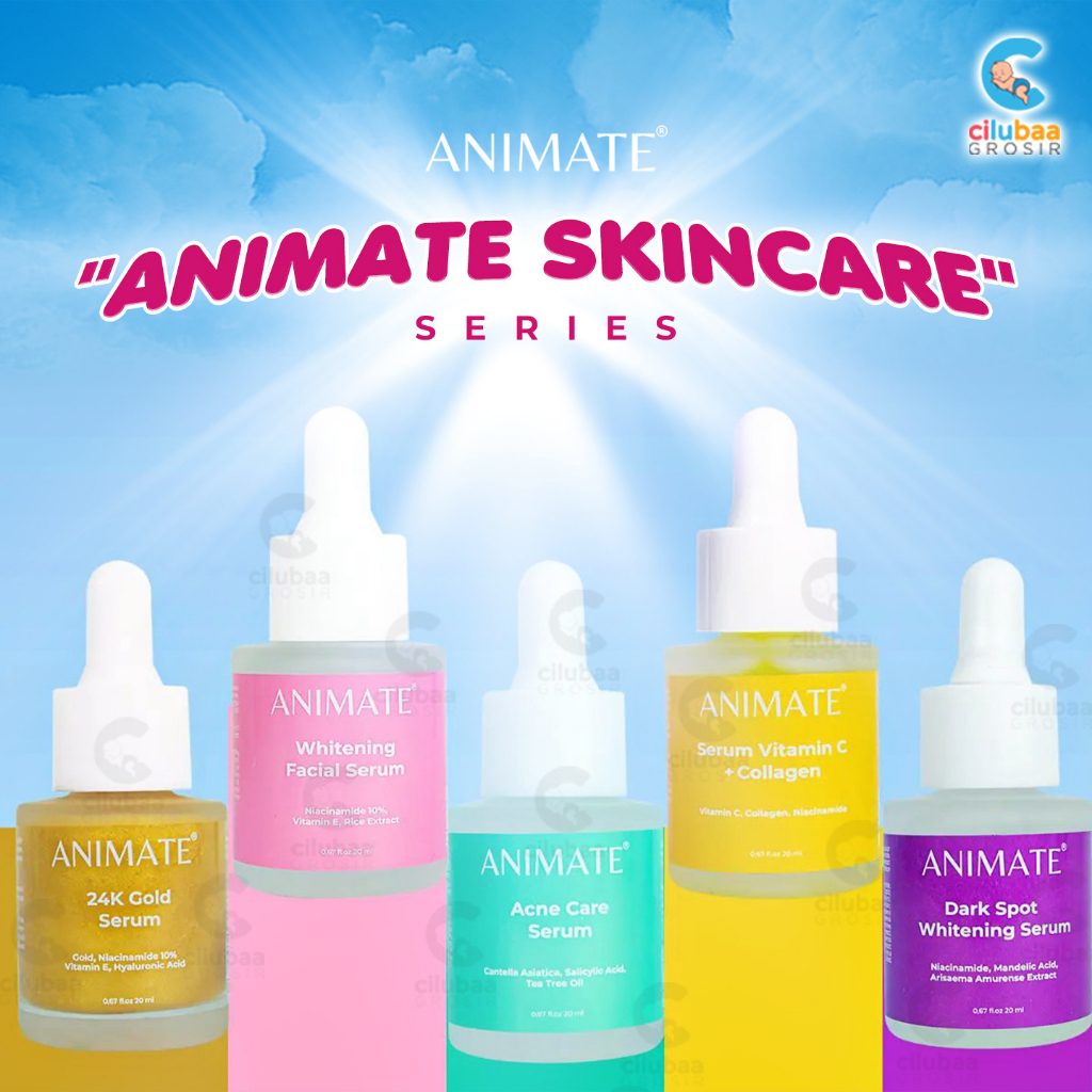 Jual ANIMATE Skincare Serum Series || Facial Essence Original BPOM ...