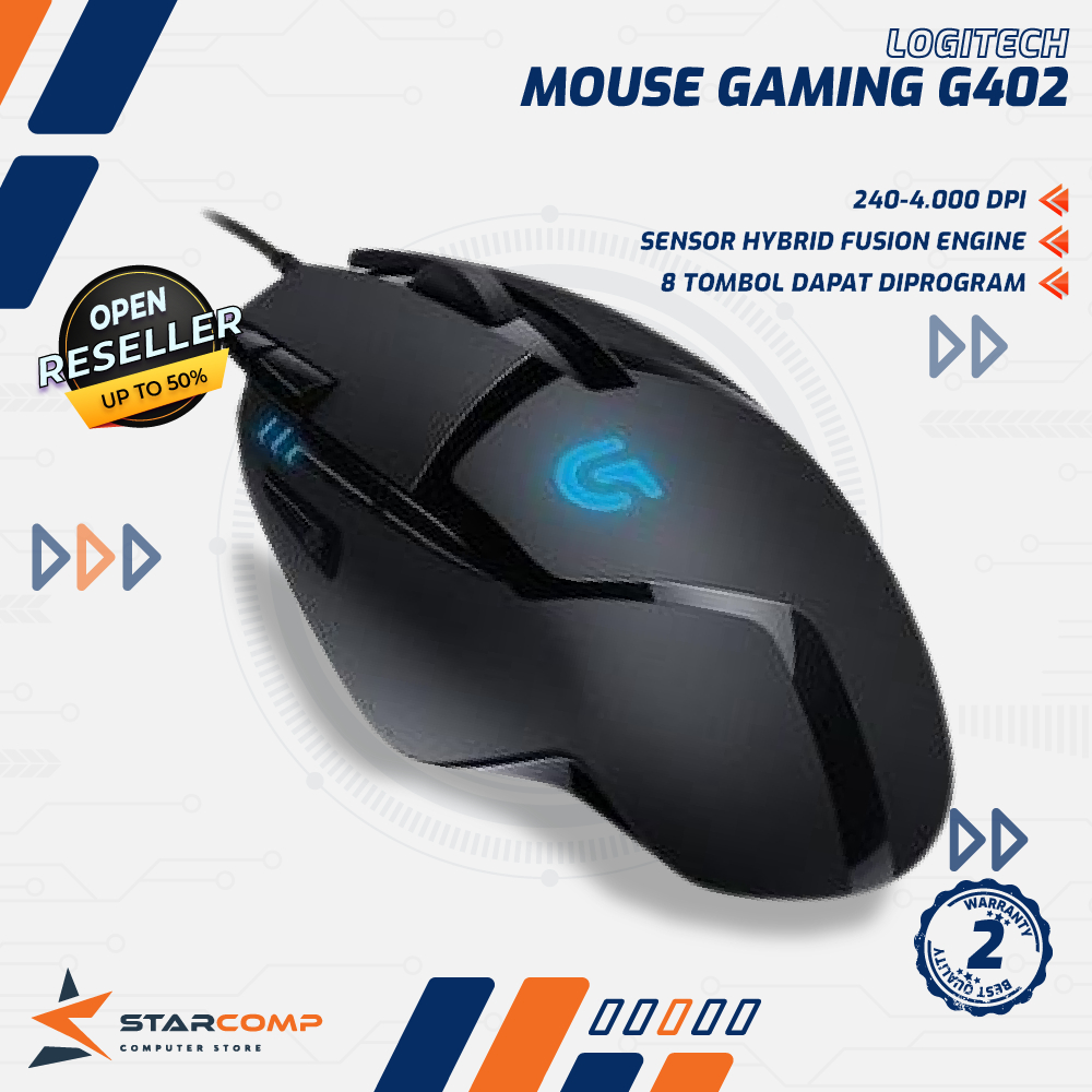 Jual Logitech G402 Hyperion Fury Gaming Mouse Logitech | Shopee Indonesia