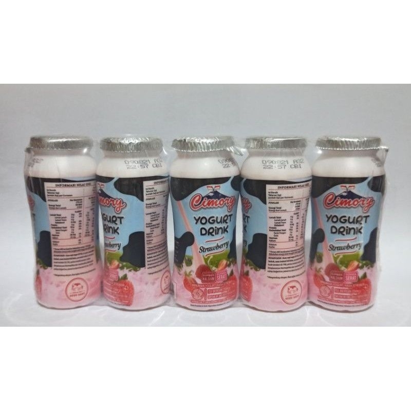 Jual Cimory Mini yogurt Banded isi 5 @65ml ( Strawberry ) | Shopee ...