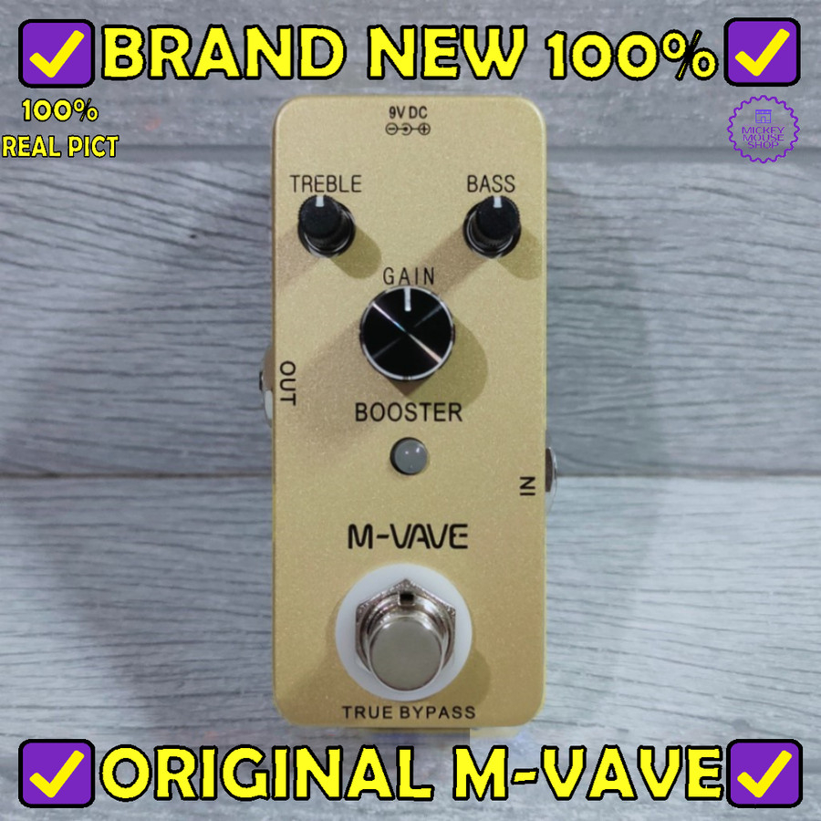Jual Efek Gitar M-VAVE Pure Booster Pickup Gain Bass Treble Overdrive ...