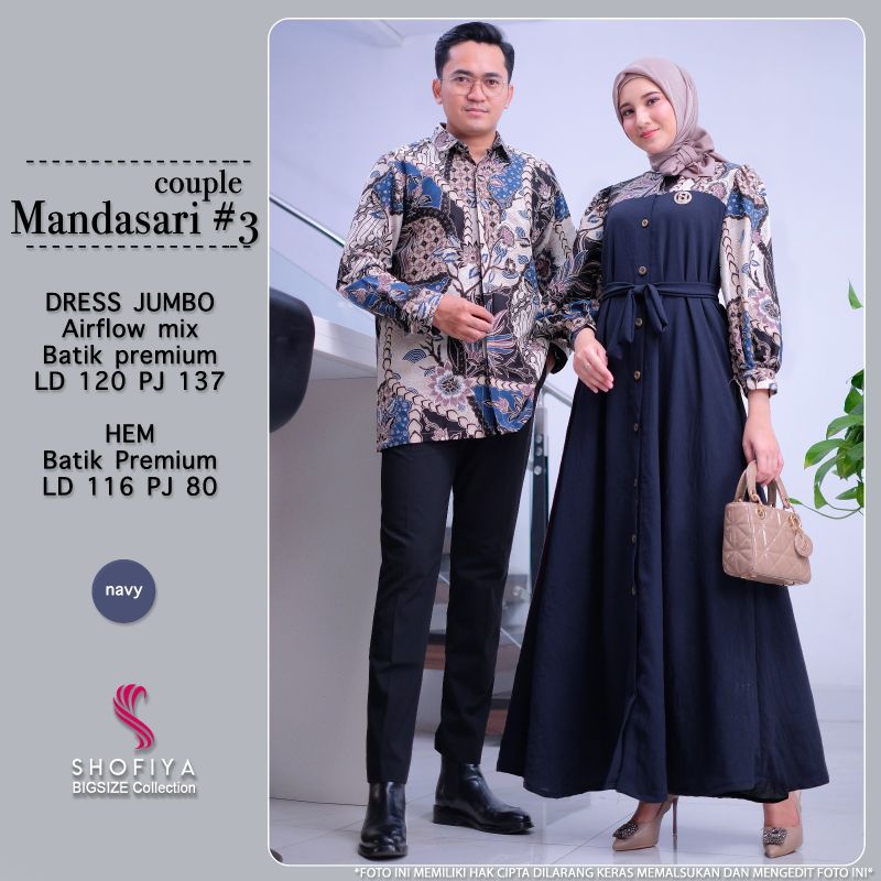 Jual MANDASARI COUPLE #3 by shofiya//baju cople nyaman dipakai | Shopee ...