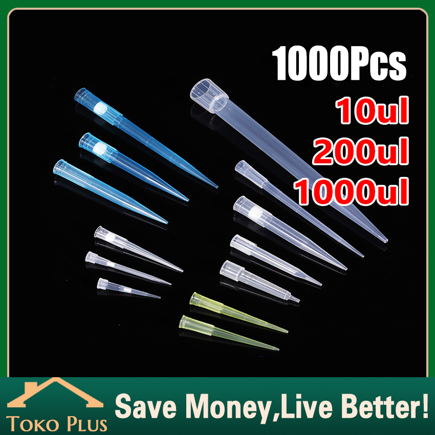 Jual 1000Pcs Pipet WHITE/YELLOW/BLUE TIPS 1mL/10uL/200uL - CUP SUMPLE ...