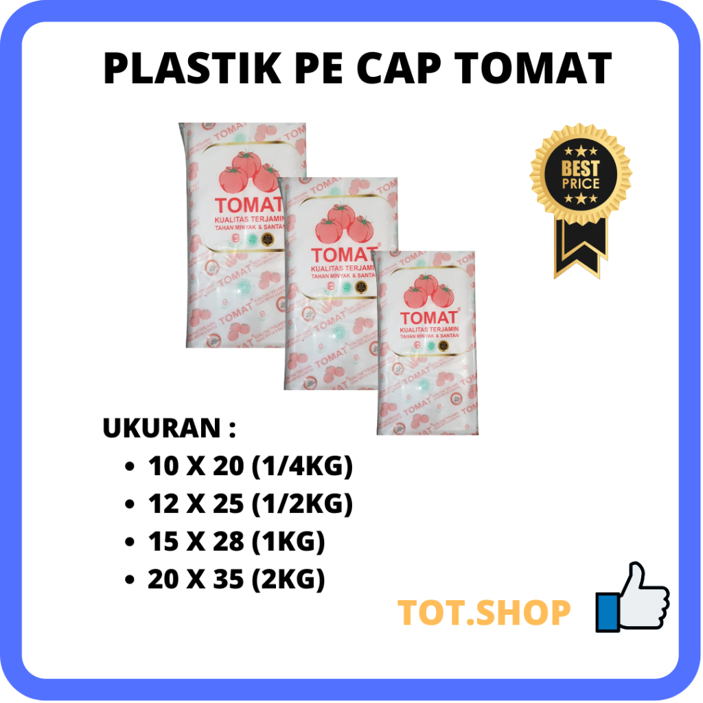 Jual Kantong Plastik PE CAP TOMAT / Plastik PE Tomat / Plastik Tomat ...