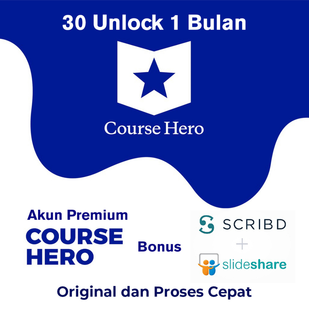 Jual Coursehero Primer 30 Unlock 1 Bulan (Bonus Scribd) | Shopee Indonesia