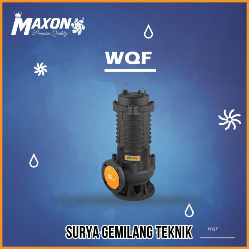 Jual Pompa Celup Limbah MAXON 100WQF50-10-3 Sewage Pump Submersible ...