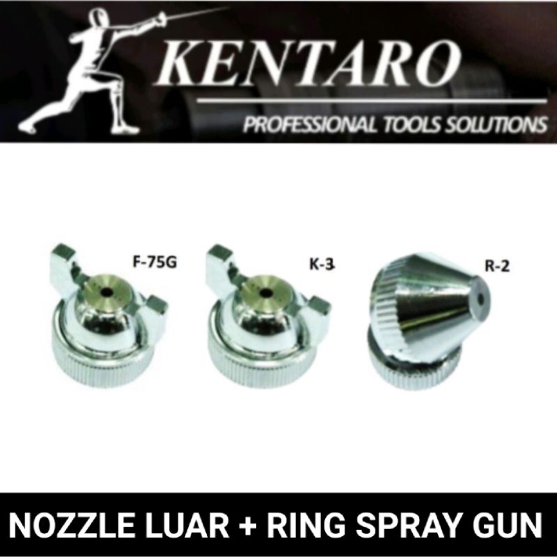 Jual nozzle luar + ring spray gun kentaro Japan quality | Shopee Indonesia