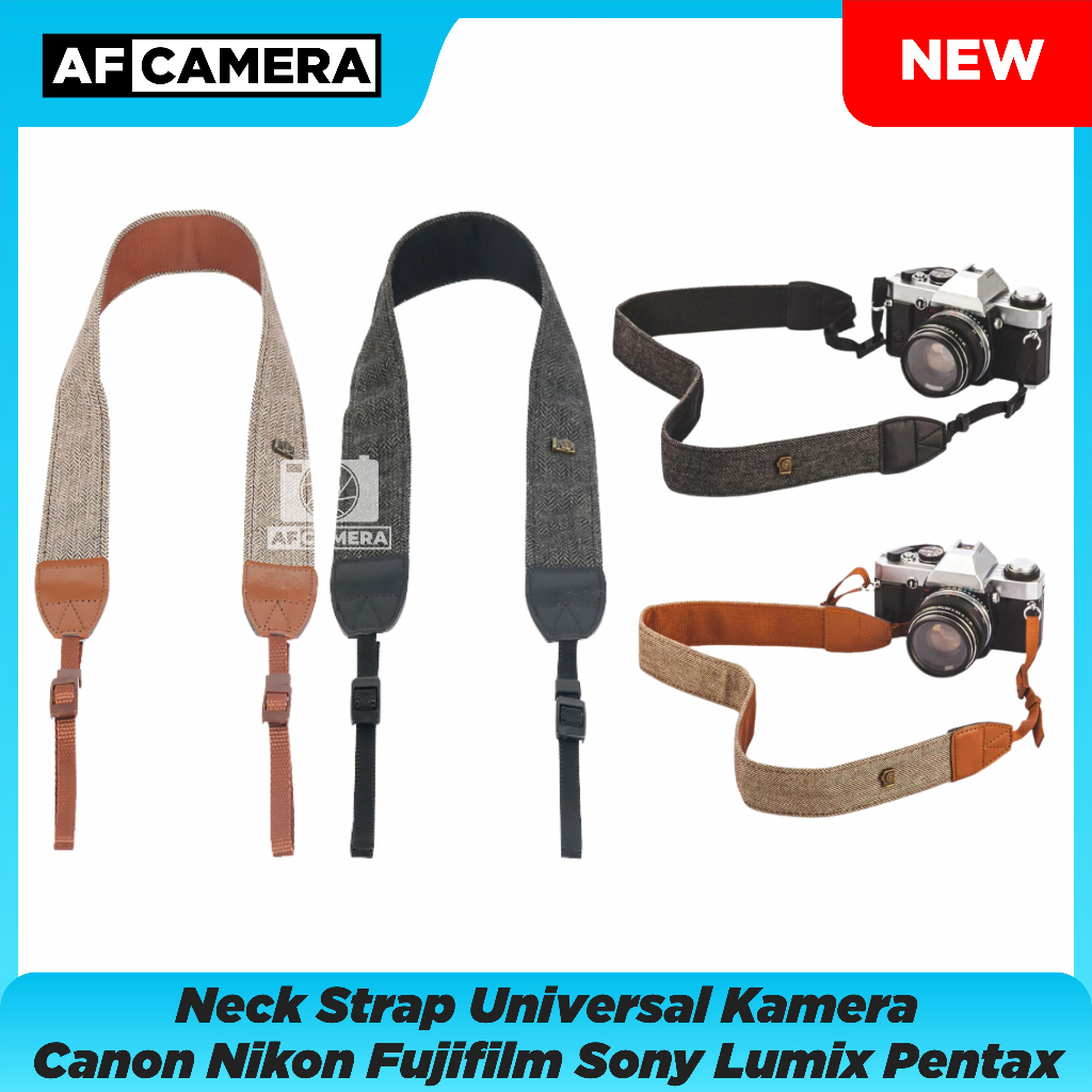 Jual Strap Tali Kamera DSLR Mirrorless Neck Strap For Canon Nikon Sony ...