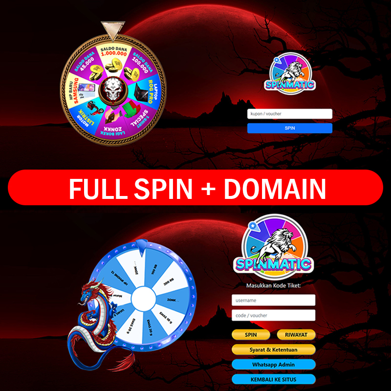 Jual Spin Wheels Plus Domain Aplikasi web Spin Roda keberuntungan ...