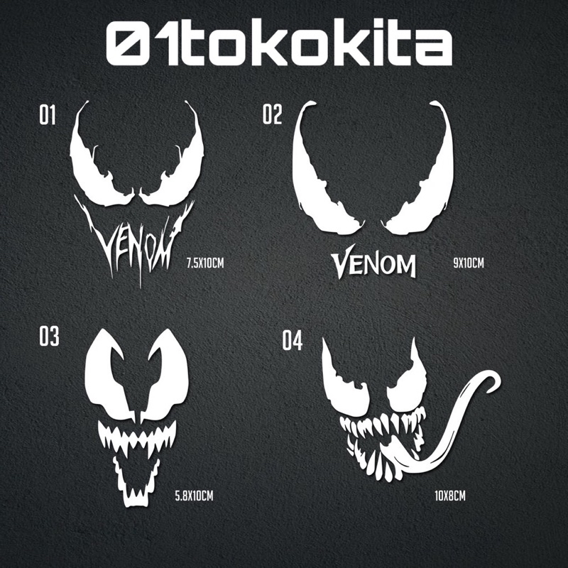 Jual sticker cutting motor venom variasi stiker cuting bermacam animasi ...
