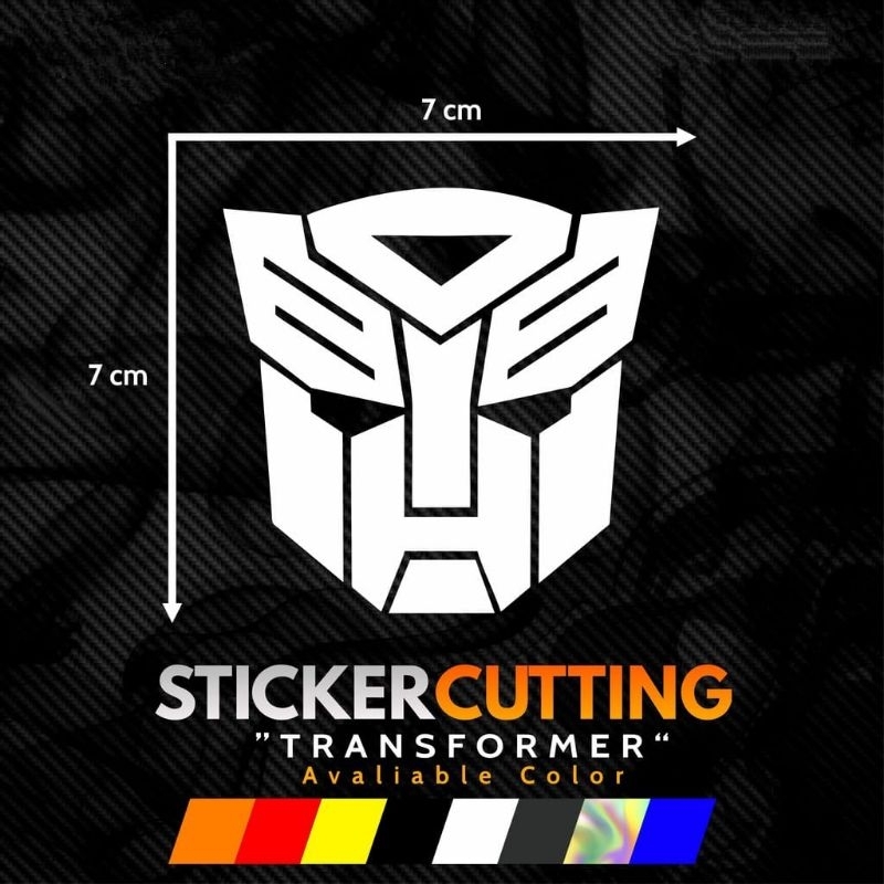 Jual STICKER STICKER CUTTING VIRAL TRANSFORMER EMBLEM STICKER HELM ...