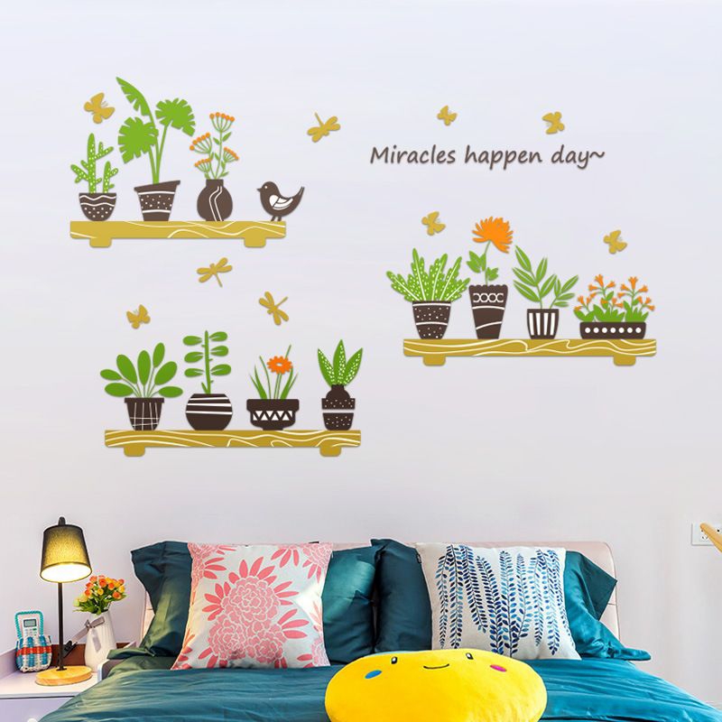 Jual dinding wall sticker wallsticker gambar tanaman hiasan dinding estetic | Shopee Indonesia