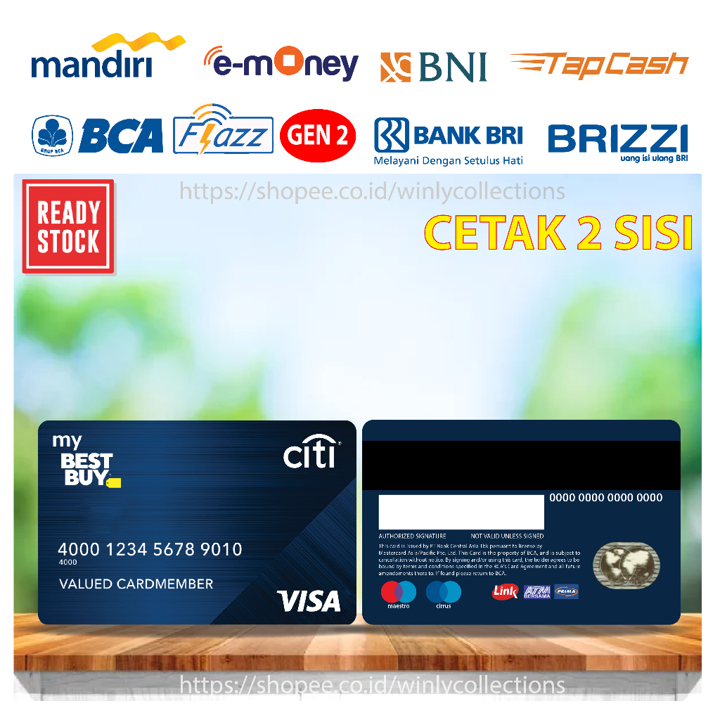 Jual EMONEY E TOLL DESIGN CREDIT CARD PRIORITAS MANDIRI FLAZZ BCA GEN 2 ...