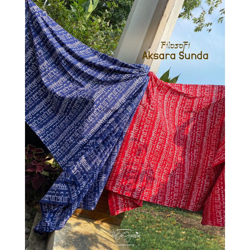 Jual Kain Batik Motif Aksara Sunda | Shopee Indonesia