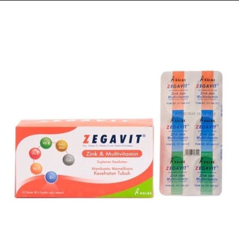 Jual zegavit multivitamin zink box 60 kaplet | Shopee Indonesia