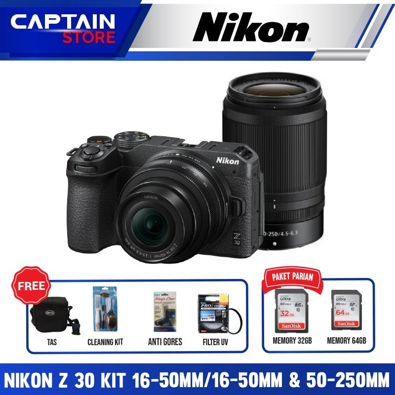 Jual NIKON Z30 / Nikon Z 30 kit Mirrorless Camera | Shopee Indonesia