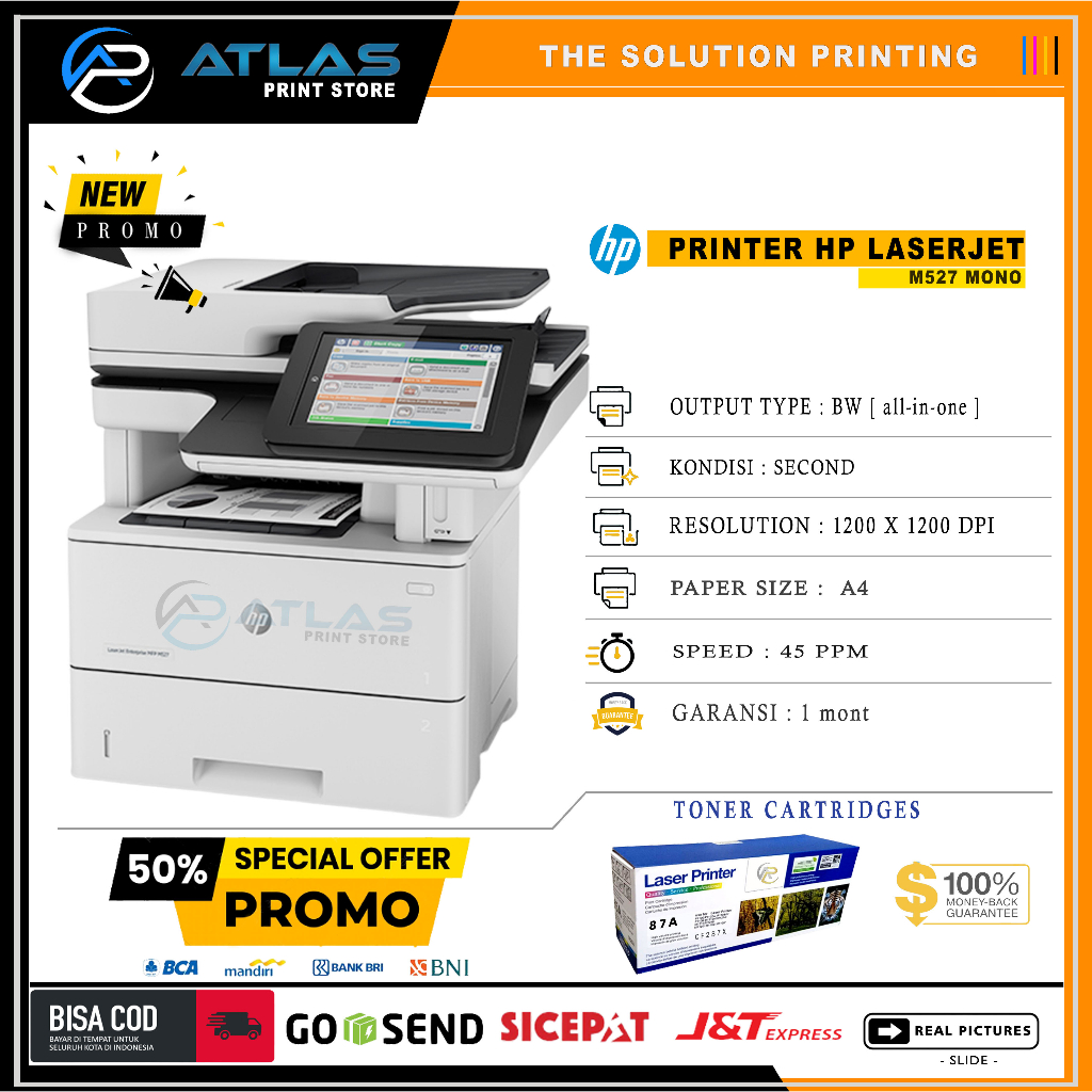 Jual Printer HP Laserjet Enterprise Mfp M527 Barang ( Berkualitas ...