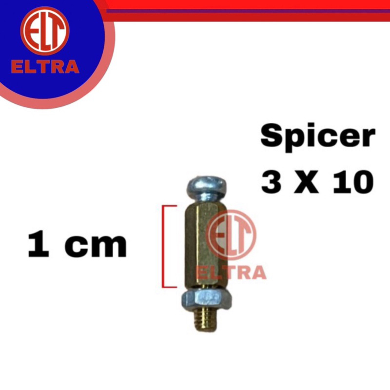 Jual SPICER KAKI PCB SPACER BESI KUNINGAN M3 spacer semua ukuran mur baut lengkap murah ecer ...