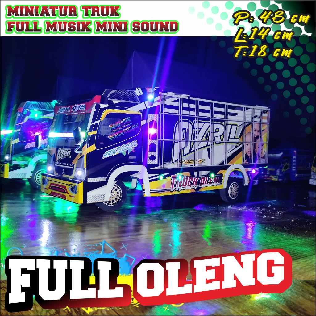 Jual Miniatur Truk Jumbo Pakai Mini Sound System Siap Bunyi | Shopee ...