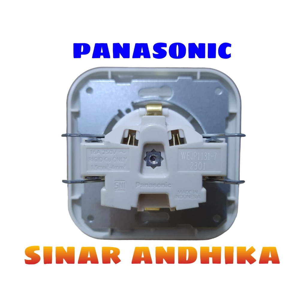 Jual Stop Kontak Single Panasonic Ncp Warna Putih Wejp 1131-7 | Shopee ...