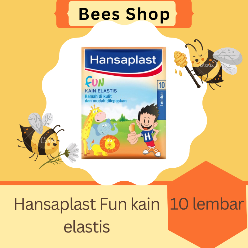 Jual HANSAPLAST KAIN ELASTIS FUN ( isi 10 lembar ) | Shopee Indonesia