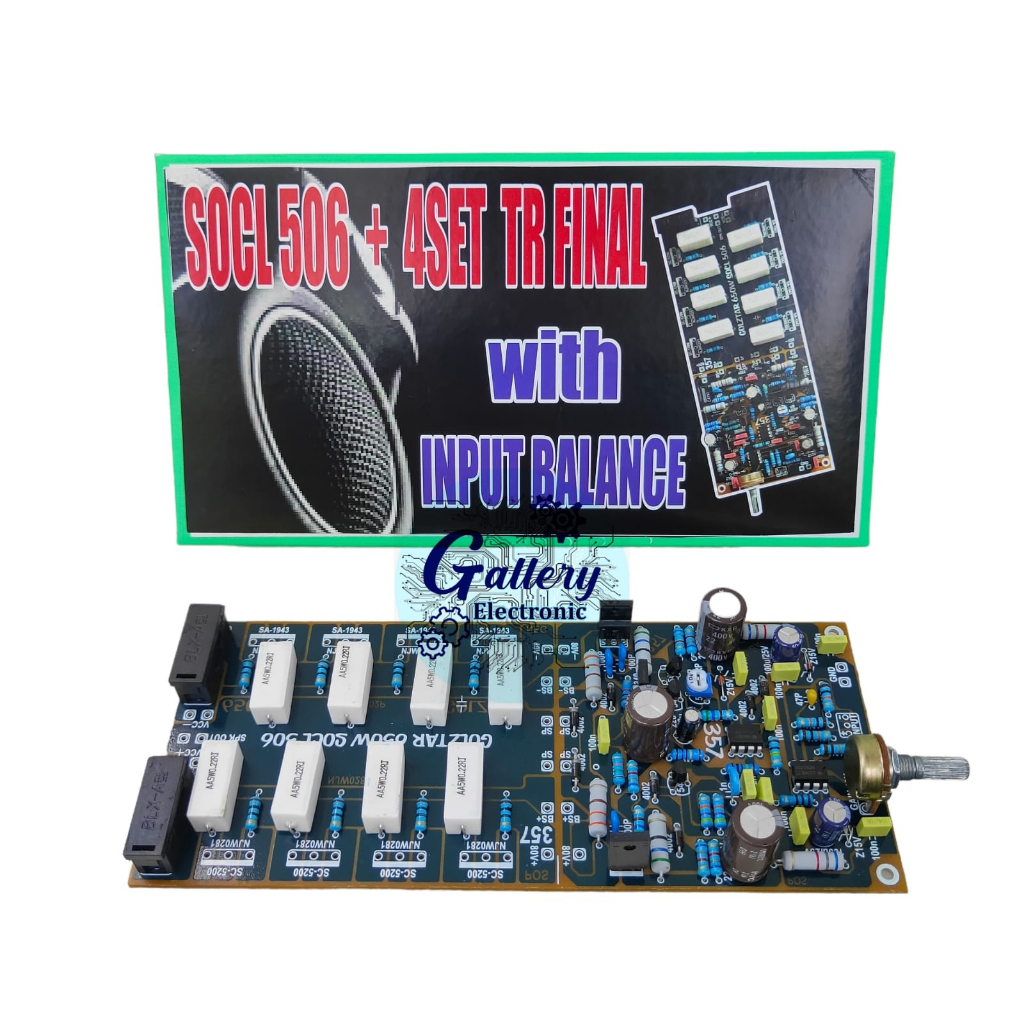Jual Driver Power Amplifier SOCL 506 + Panel PCB 4set Final Toshiba ...