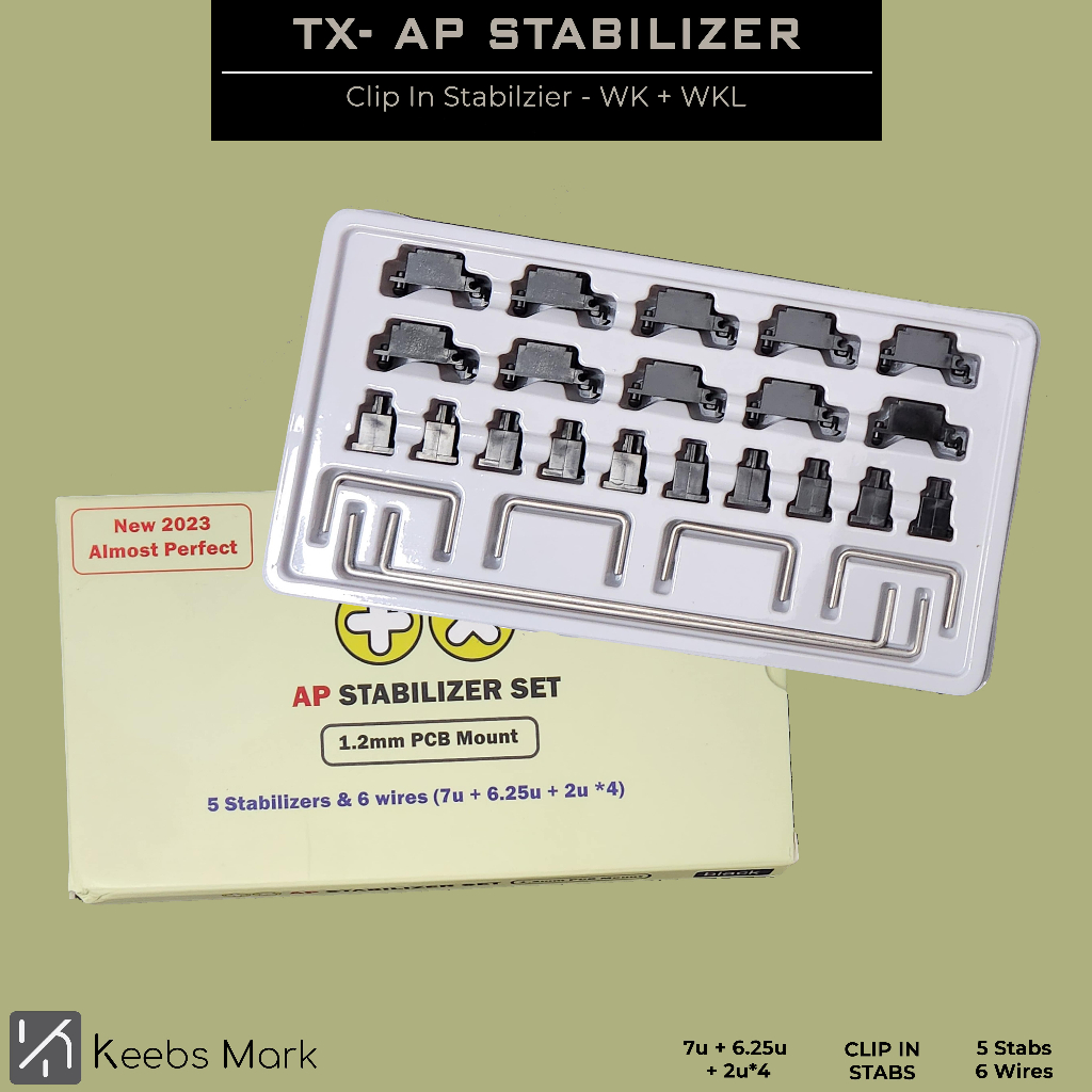 Jual TX - AP (Almost Perfect) Clip in Stabilizer Mechanical Keyboard ...