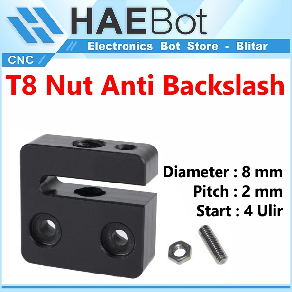 Jual [HAEBOT] T8 Openbuilds Nut Anti Backslash Pengunci Lead Screw ...