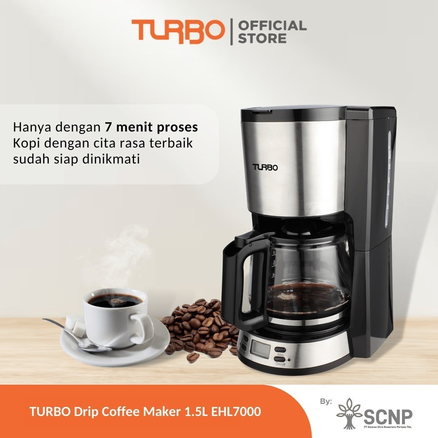 Jual Turbo Coffee Maker Mesin Pembuat Kopi Turbo EHL 7000 1.5 Liter ...