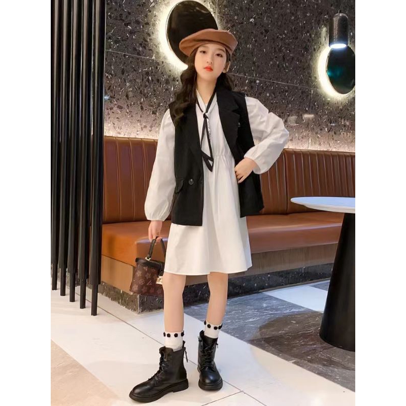 Jual AC Dress rompi Korean style(sisa size 140) | Shopee Indonesia