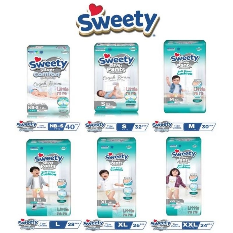 Jual Sweety silver pants S32,M28,L26,Xl24,XXL24 -sweety silver promo ...