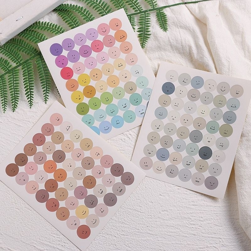 Jual Stiker Dot Smiley Emoticon Warna-warni | Shopee Indonesia