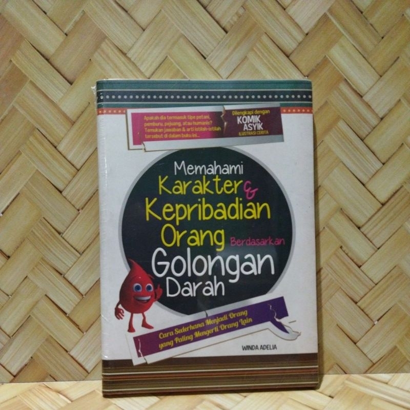 Jual memahami karakter dan kepribadian orang berdasarkan golongan darah ...