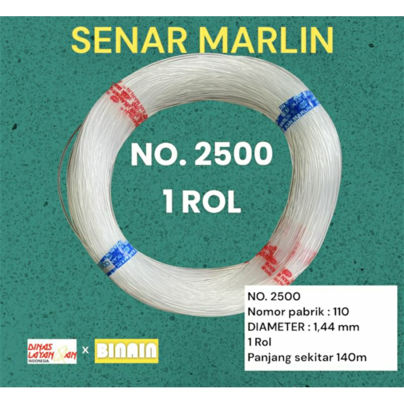 Jual senar layangan bening ukuran 2500 senar pancing nelayan | Shopee ...