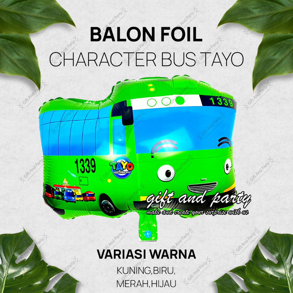 Jual Balon Foil Karakter Rogi / Balon Foil Tayo / Balon Karakter Tayo ...