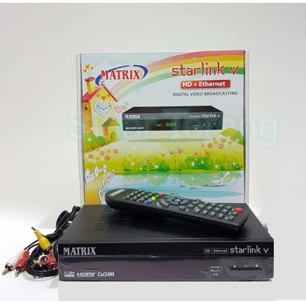 Jual Receiver Parabola Matrix Starlink V HD Ethernet | Shopee Indonesia