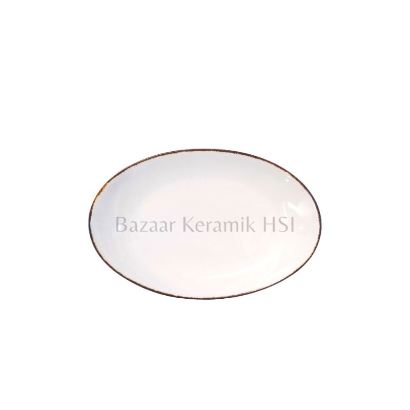 Jual Piring Makan Saji Keramik Coupe Platter Cantik Estetik - Spice ...