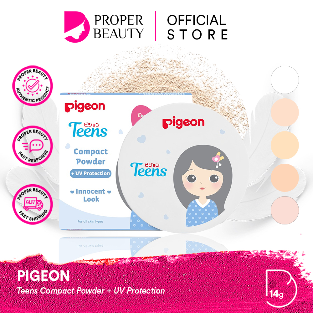 Jual PIGEON Teens Compact Powder + UV Protection Indonesia / Bedak Padat 14g / Innocent Look ...