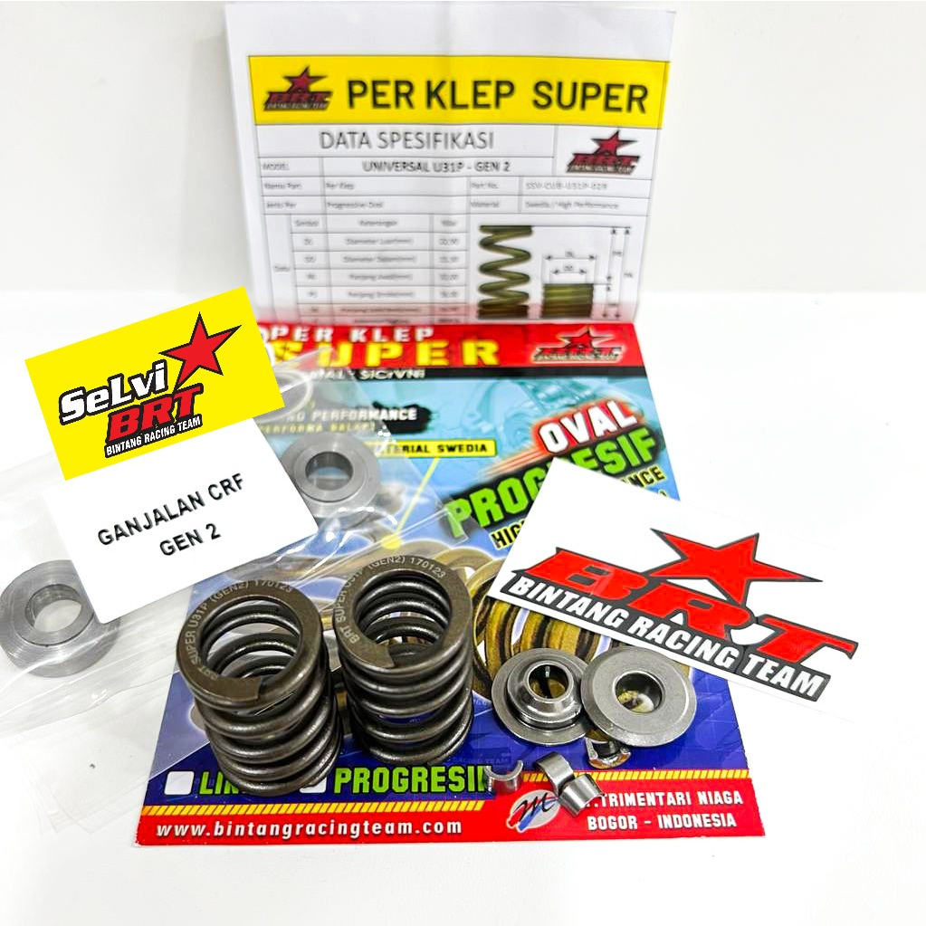 Jual PER KLEP PROGRESIF BRT CRF 150 GEN 2 GENERASI TERBARU + GANJELAN BRT | Shopee Indonesia