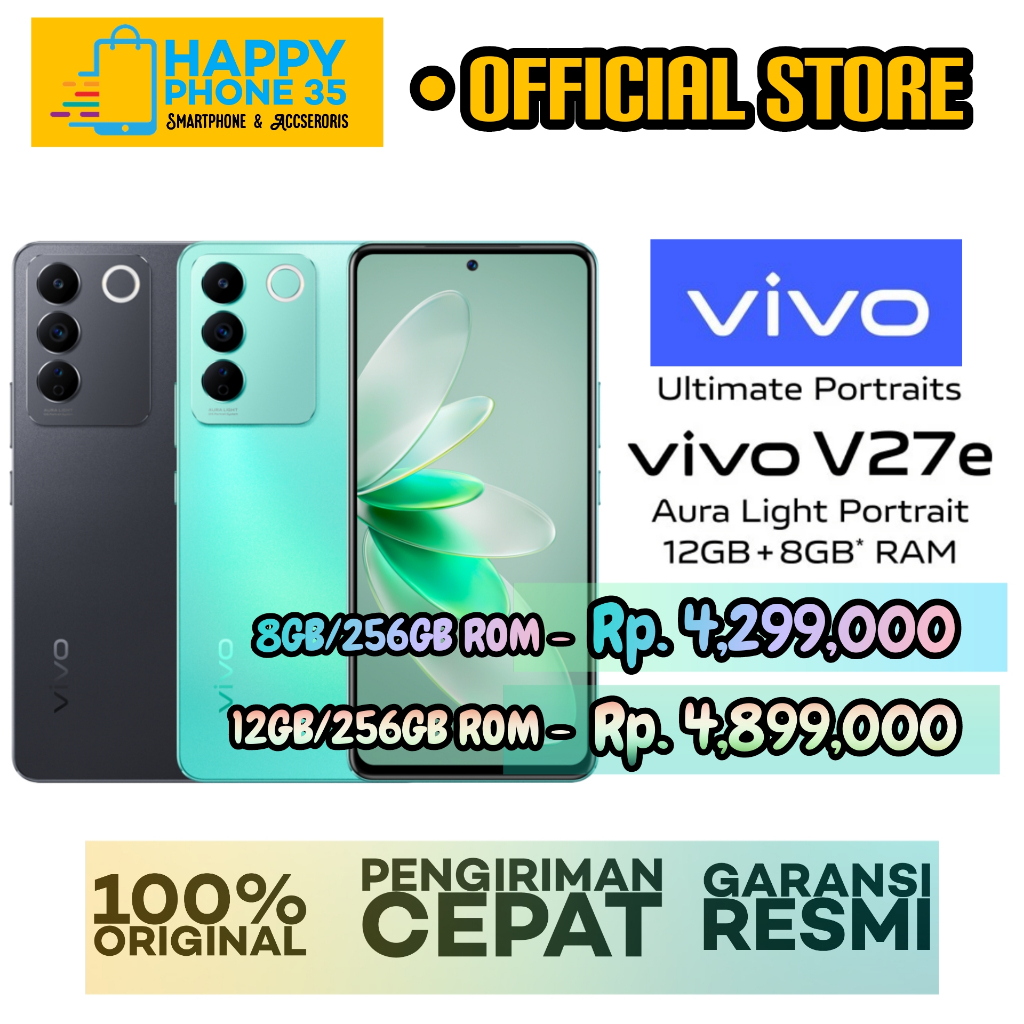 Jual VIVO V27e - RAM 12GB/256GB ROM - 64MP OIS - Garansi Resmi | Shopee ...