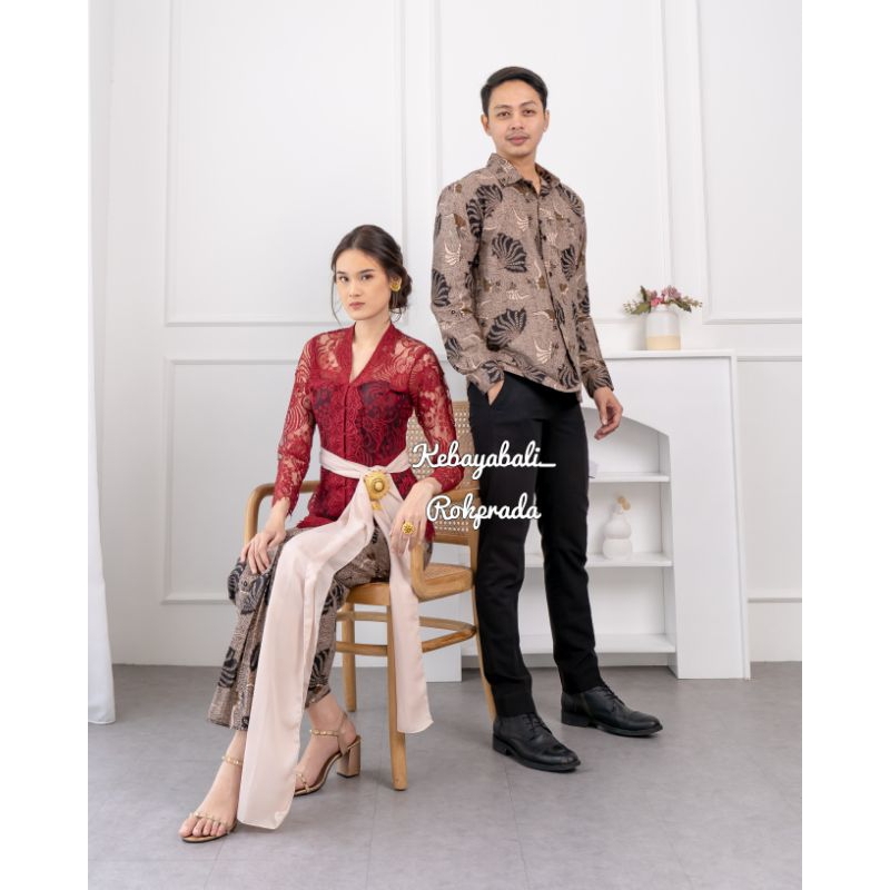 Jual HIGH QUALITY COUPLE SARIMBIT BATIK MODERN KEBAYA BALI | Shopee ...