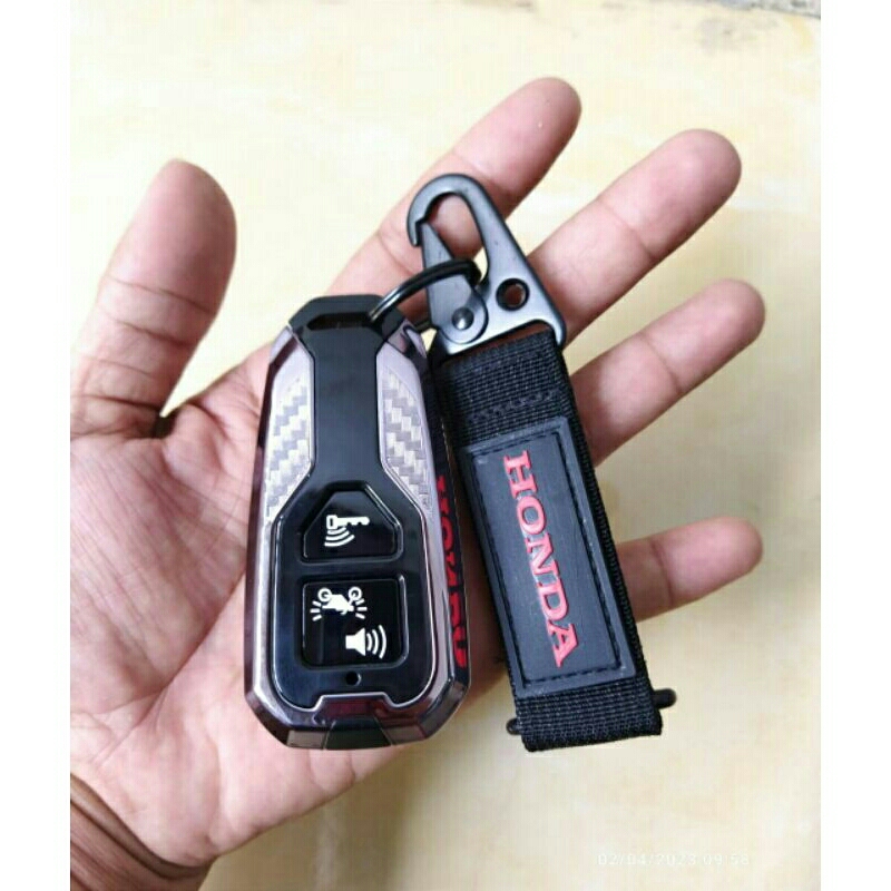 Jual ORIGINAL SEPAKET GANTUNGAN KUNCI HRC DAN COVER REMOT HONDA PCX 160 ...