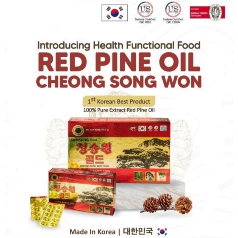 Jual READY STOCK!RED PINE OIL CHEONGSONGWON RED PREMIUM(1 STRIP: 10 ...