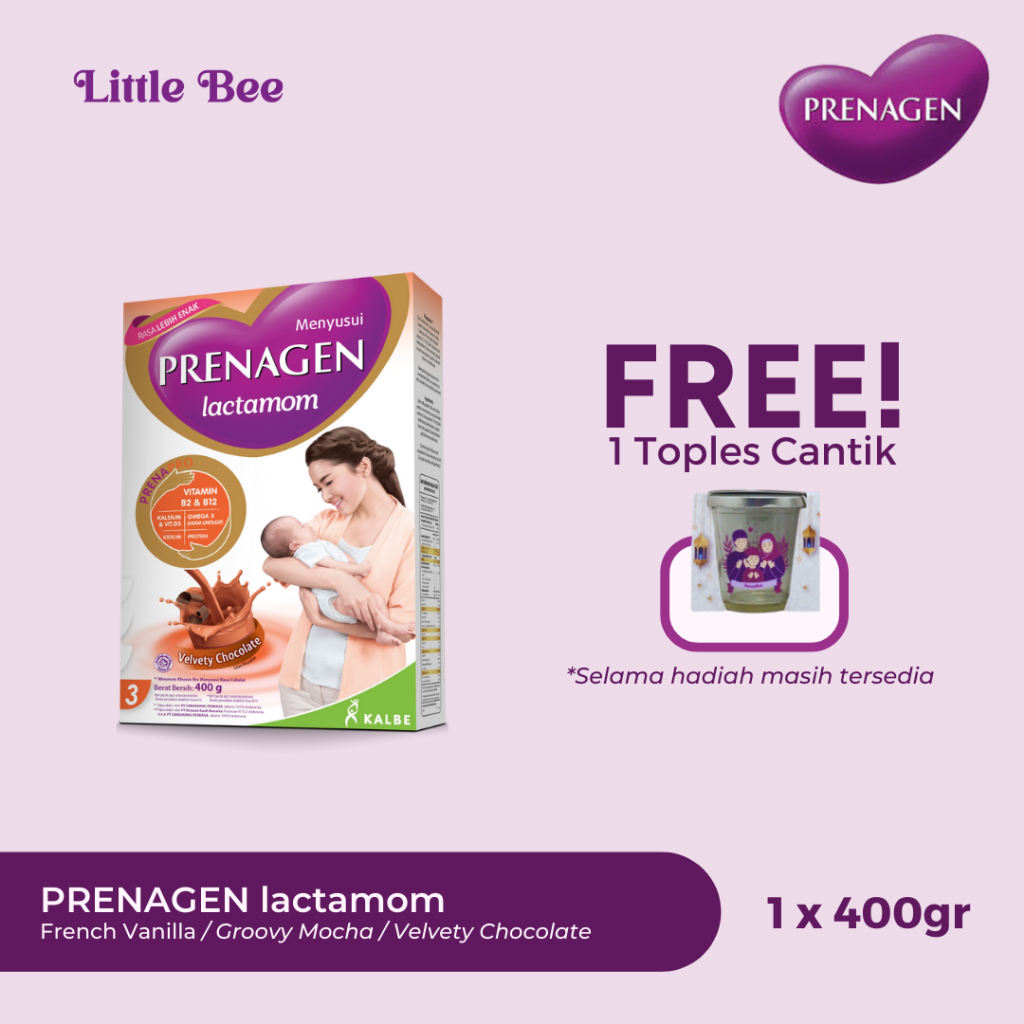 Jual Susu Hamil PRENAGEN lactamom 400g | Nutrisi Lengkap Ibu & Buah ...