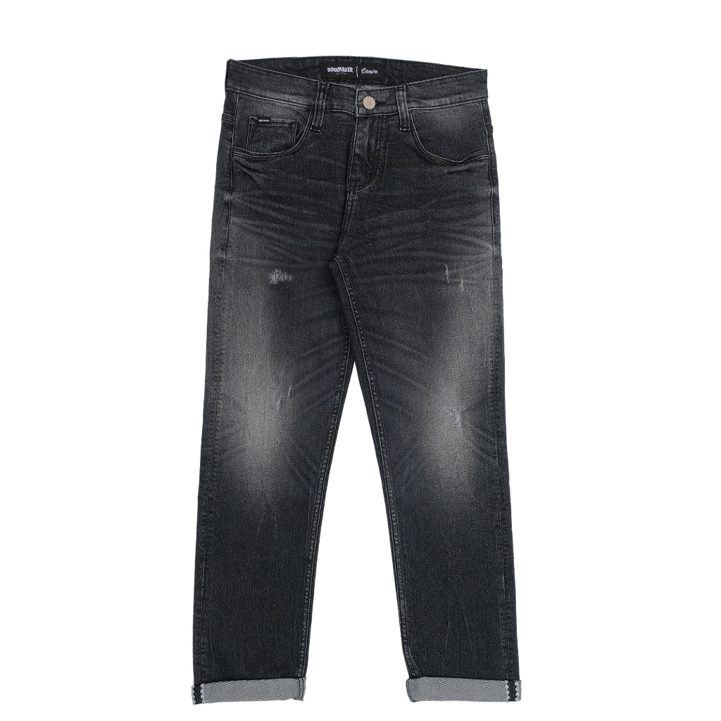 Jual ROCKMAKER CELANA DENIM SLIM FIT SELVEDGE ACCENT SPACE BLACK ...
