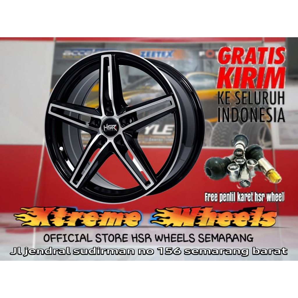 Jual velg mobil ring 17 velg racing hsr wheel ne5 r17 lebar 7 et 40 untuk grand max ertiga ...