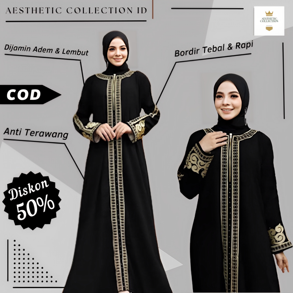 Jual Dress Gamis Abaya Turkey Turky Terbaru 2025 2024 Dres Baju Bju ...