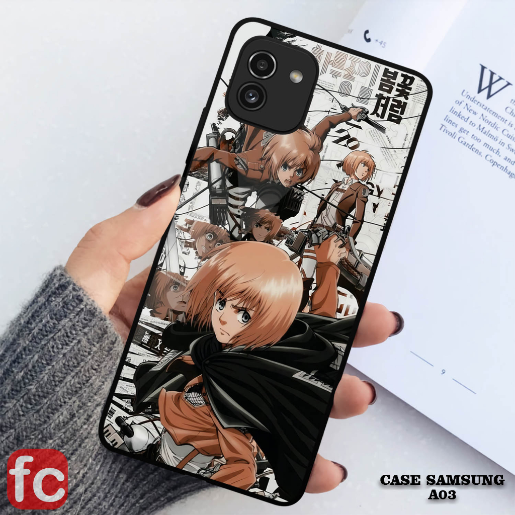 Jual Case Glossy Samsung A03 [FR46] Anime Aot Attack On Titan Casing Hp ...