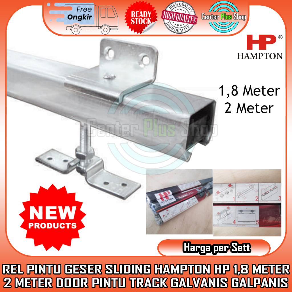 Jual Rel Geser Kaca Rumah Sliding Seliding Hampton HP 1,8M 2M Door ...