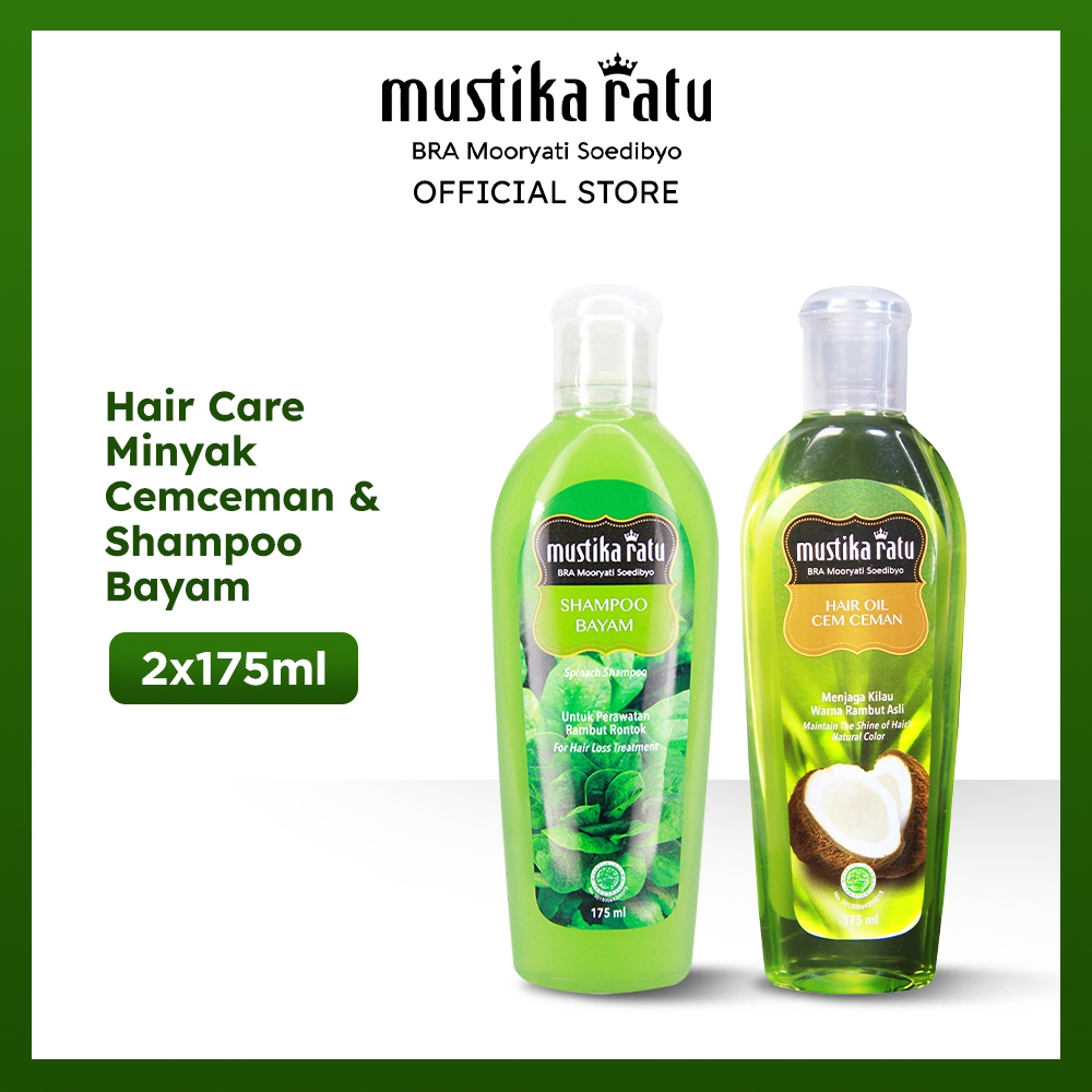 Jual Mustika Ratu Bundling Hair Care Minyak Cemceman 175ml & Shampoo ...
